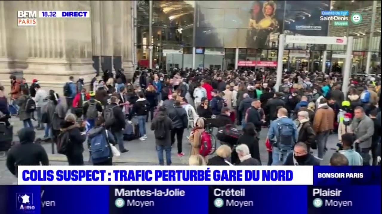 Paris: la Gare du Nord évacuée ce mercredi après-midi, la circulation des trains toujours très ...