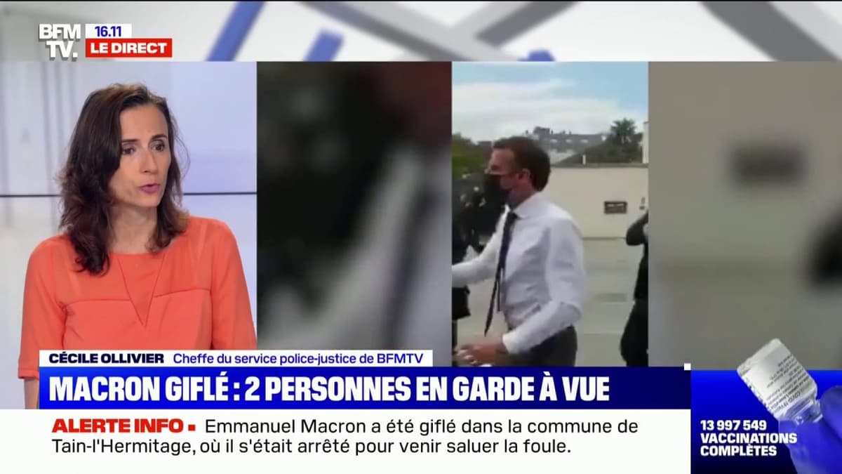 Emmanuel Macron giflé: l'homme qui a donné la gifle et un homme qui a ...