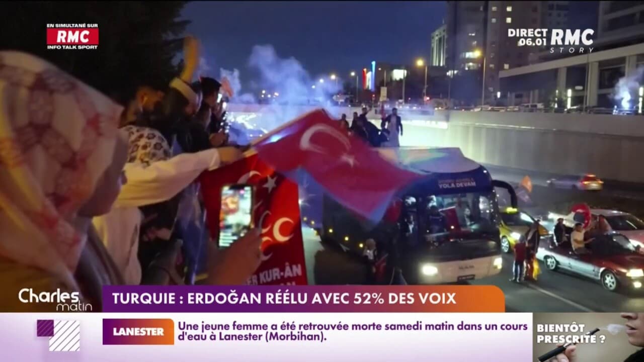Turquie : Erdogan réélu avec 52% des voix