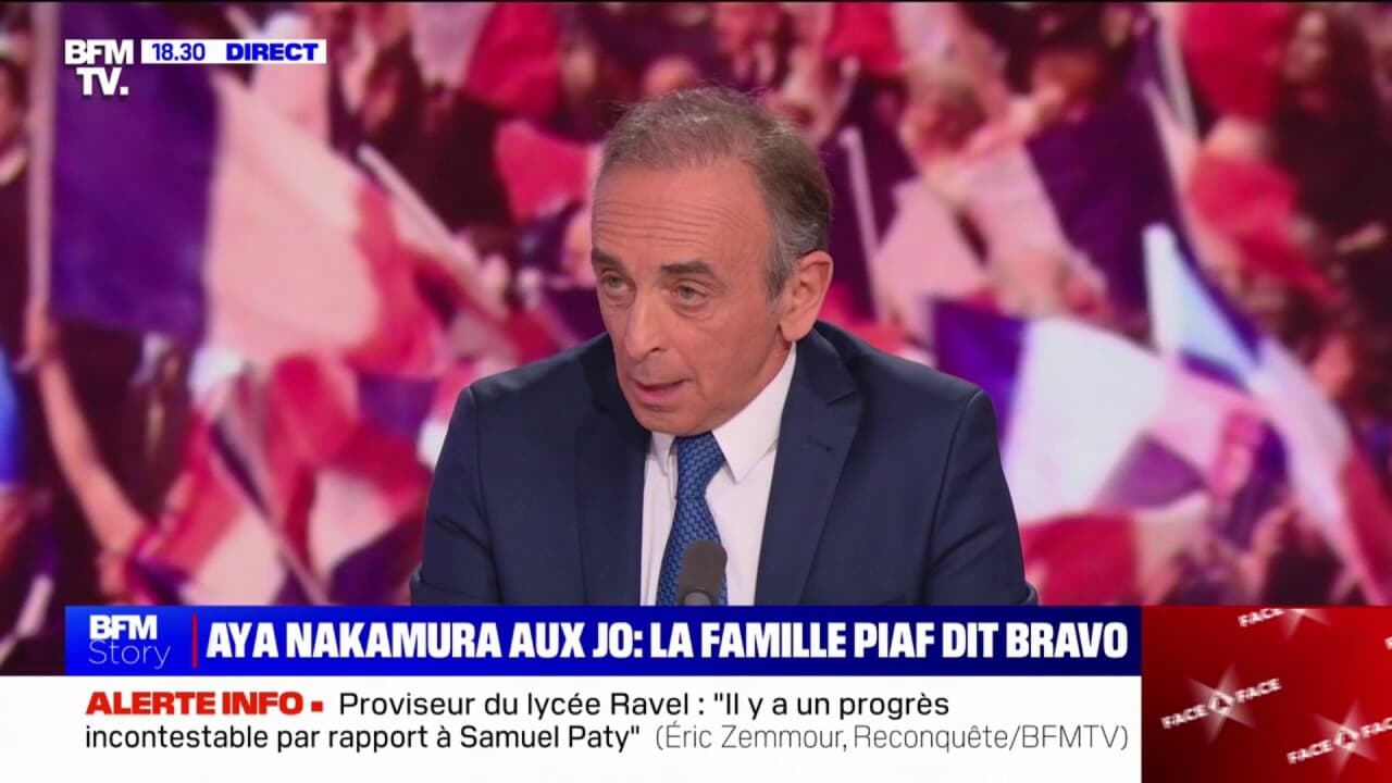 Aya Nakamura aux Jeux Olympiques: Éric Zemmour (Reconquête) dénonce le ... Aya Nakamura aux Jeux Olympiques: Éric Zemmour (Reconquête) dénonce le ...