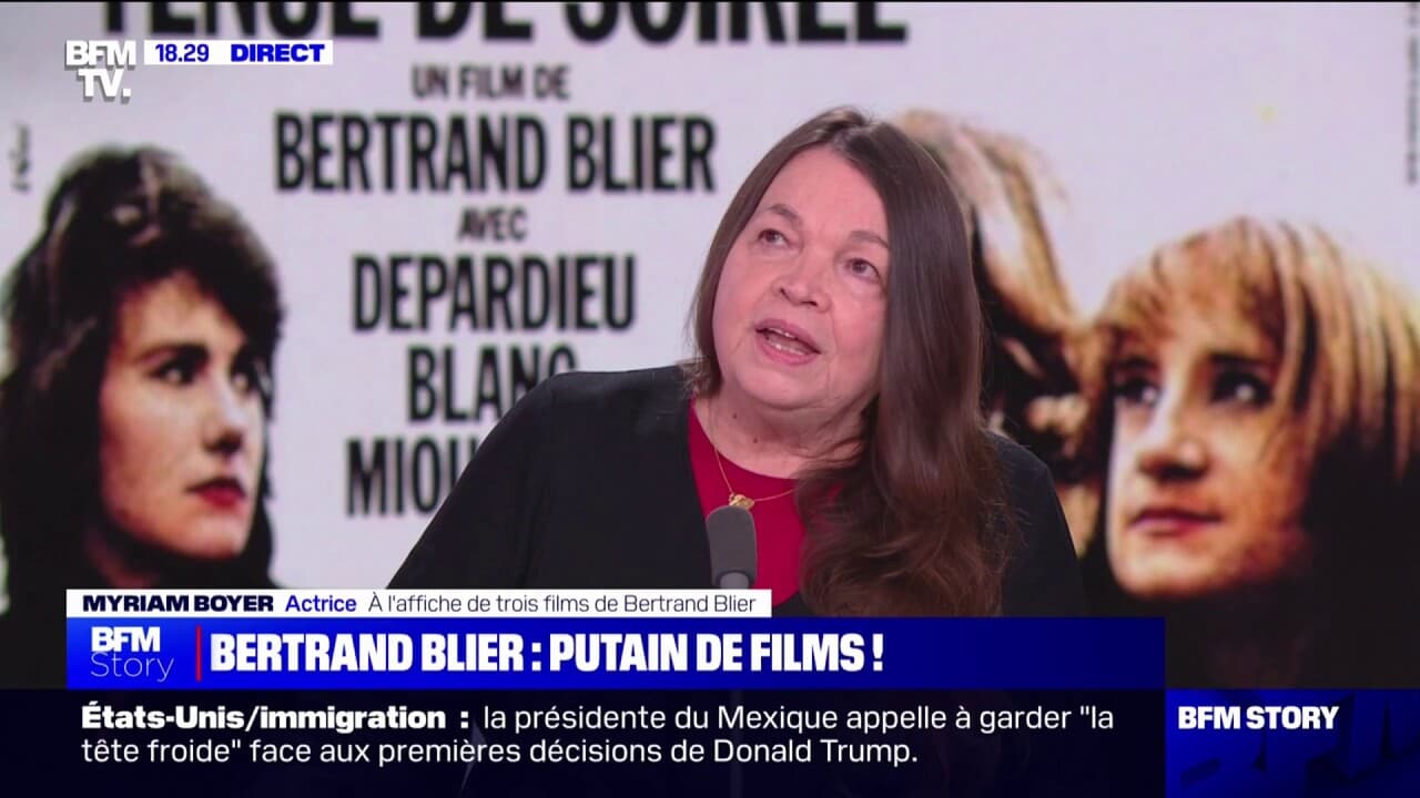 Mort de Bertrand Blier: "C'est le contraire d'un misogyne", assure Myriam Boyer (actrice)
