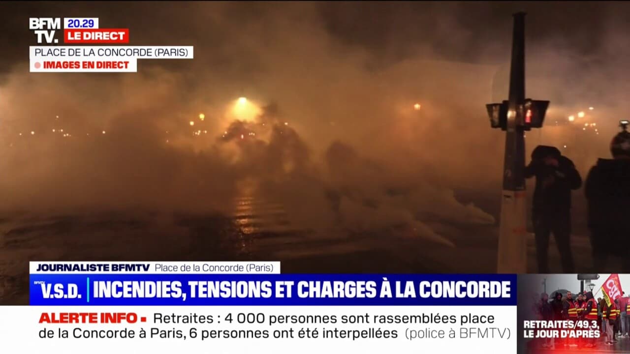 Paris: la tension monte d'un cran place de la Concorde