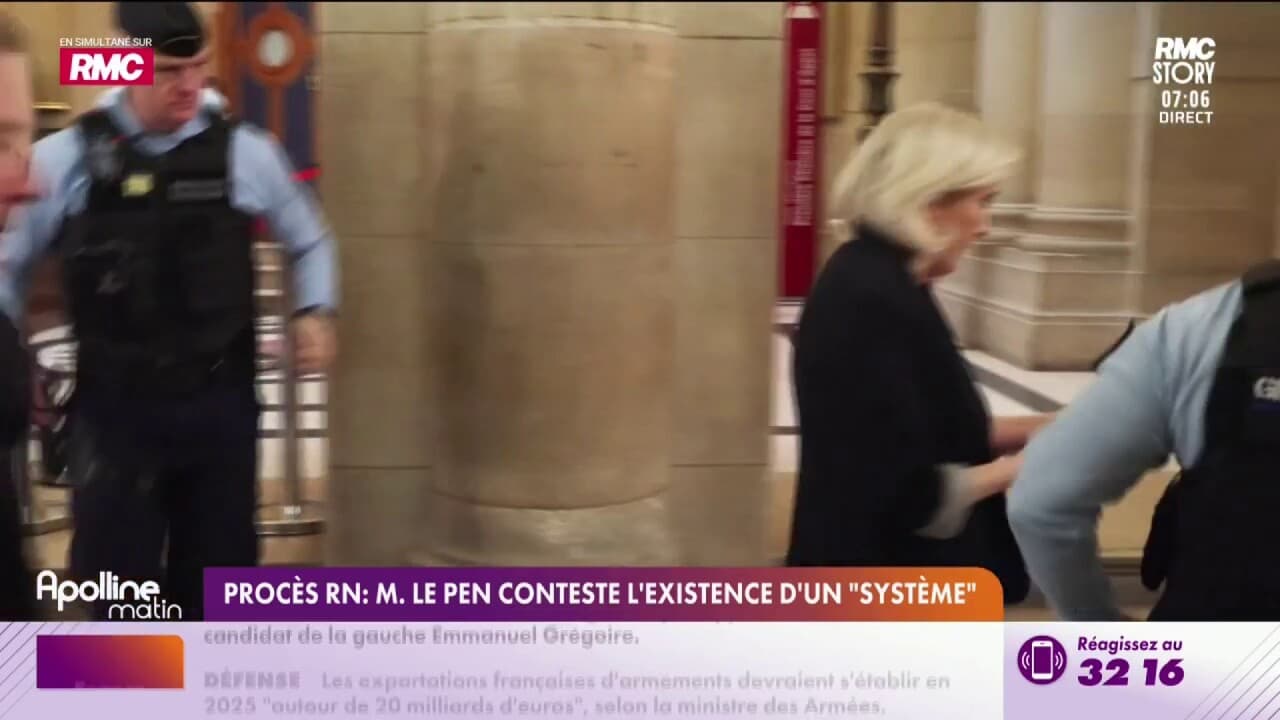 Procès RN : Marine Le Pen conteste l'existence d'un "système"