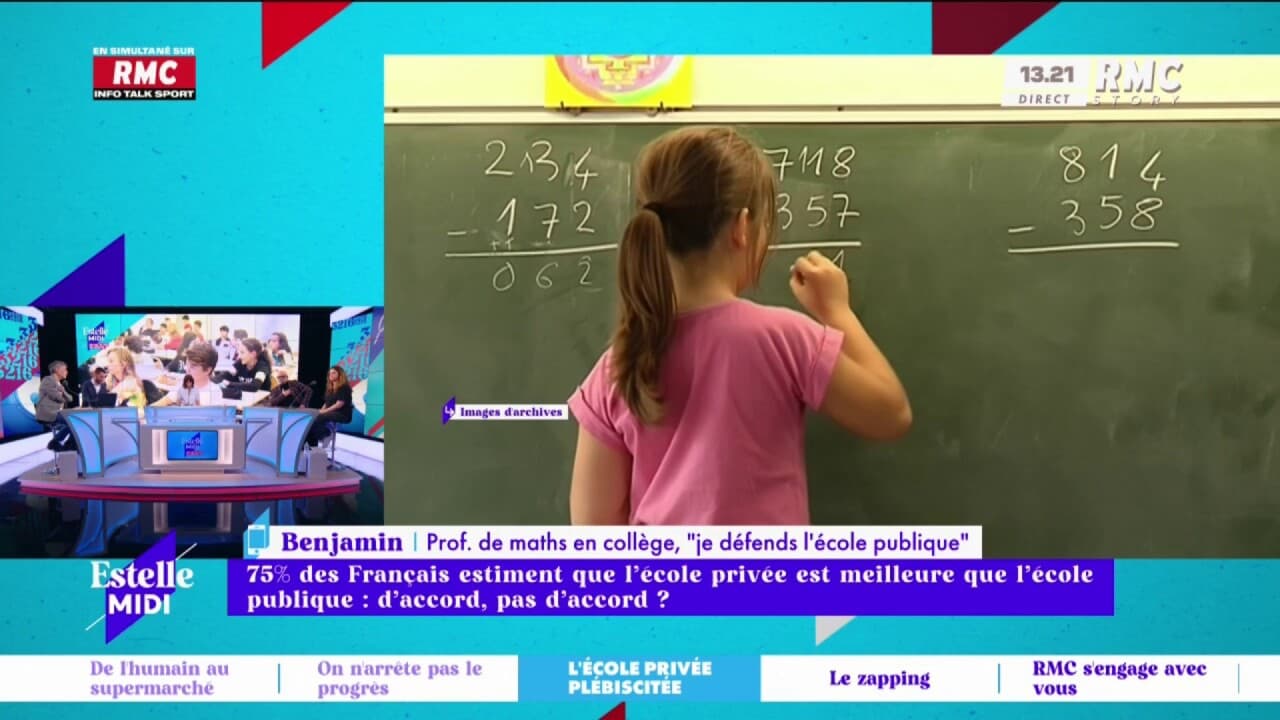 Coup de gueule d'un prof de mathématiques : "Les écoles privées, c'est ...