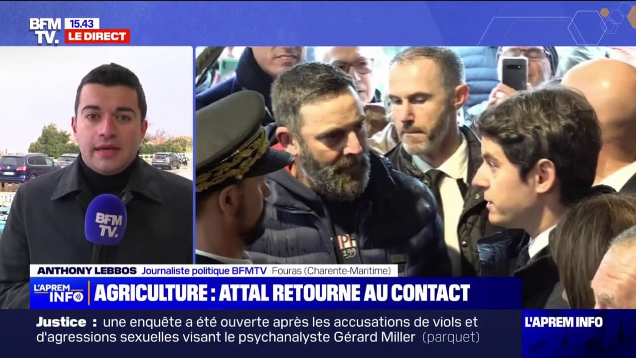 À la veille de l'ouverture du Salon de l'agriculture, Gabriel Attal a rencontré des ...