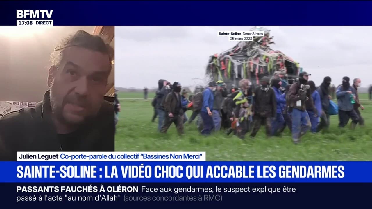 Vidéos chocs de Sainte-Soline: Julien Leguet, co-porte-parole du ...