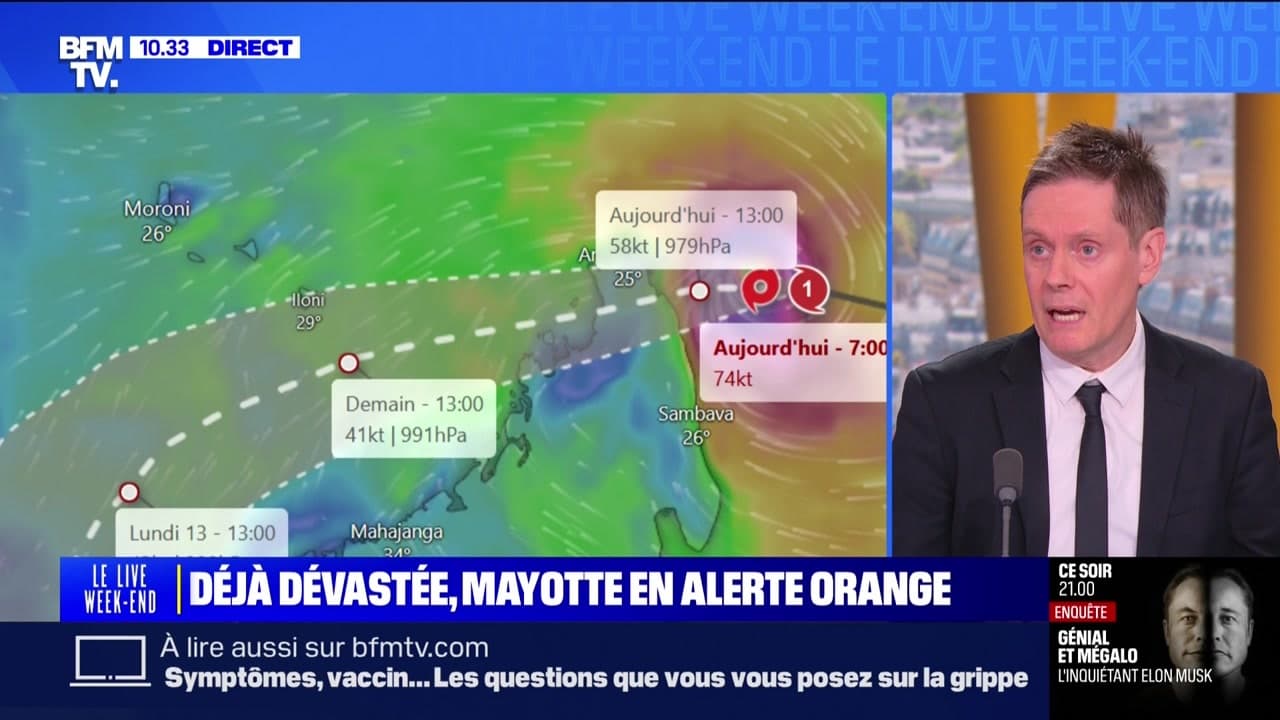 Cyclone Dikeledi : Mayotte en alerte orange - 11/01