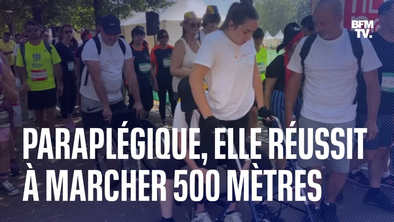 Paraplégique depuis 6 ans, elle réussit l'exploit de marcher 500 mètres ... Paraplégique depuis 6 ans, elle réussit l'exploit de marcher 500 mètres ...