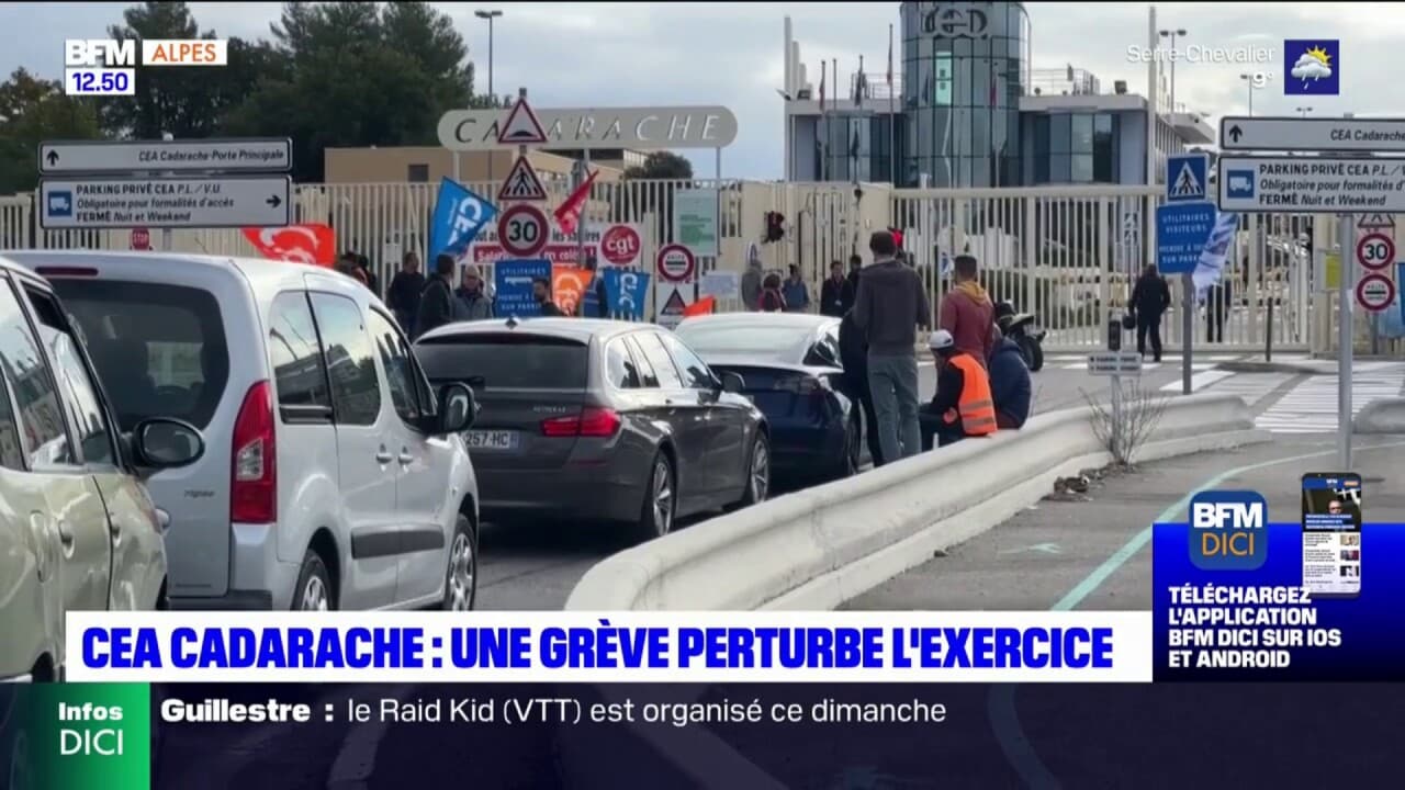 CEA Cadarache: une grève perturbe un exercice de la préfecture