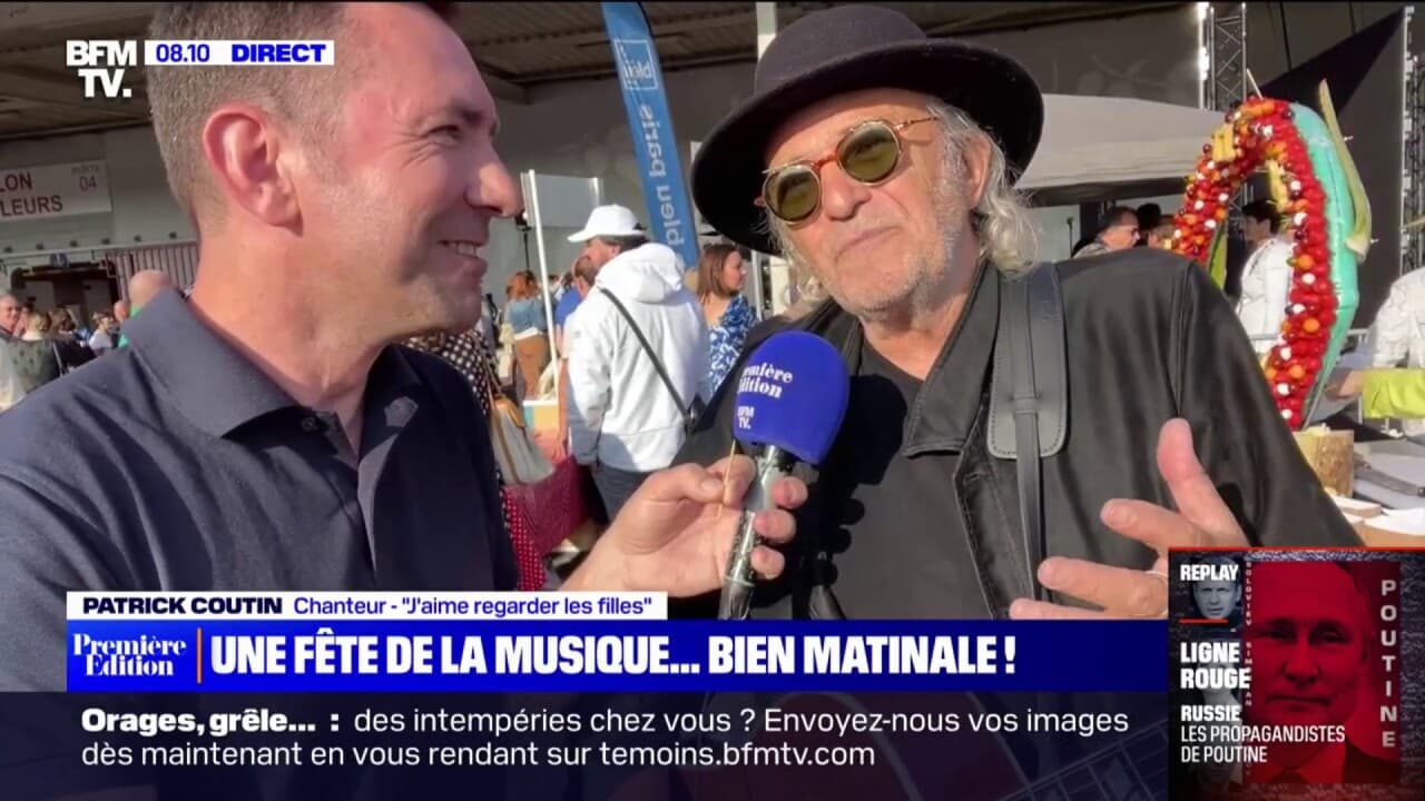 Patrick Coutin chante "J'aime regarder les filles" à la fête de la ...