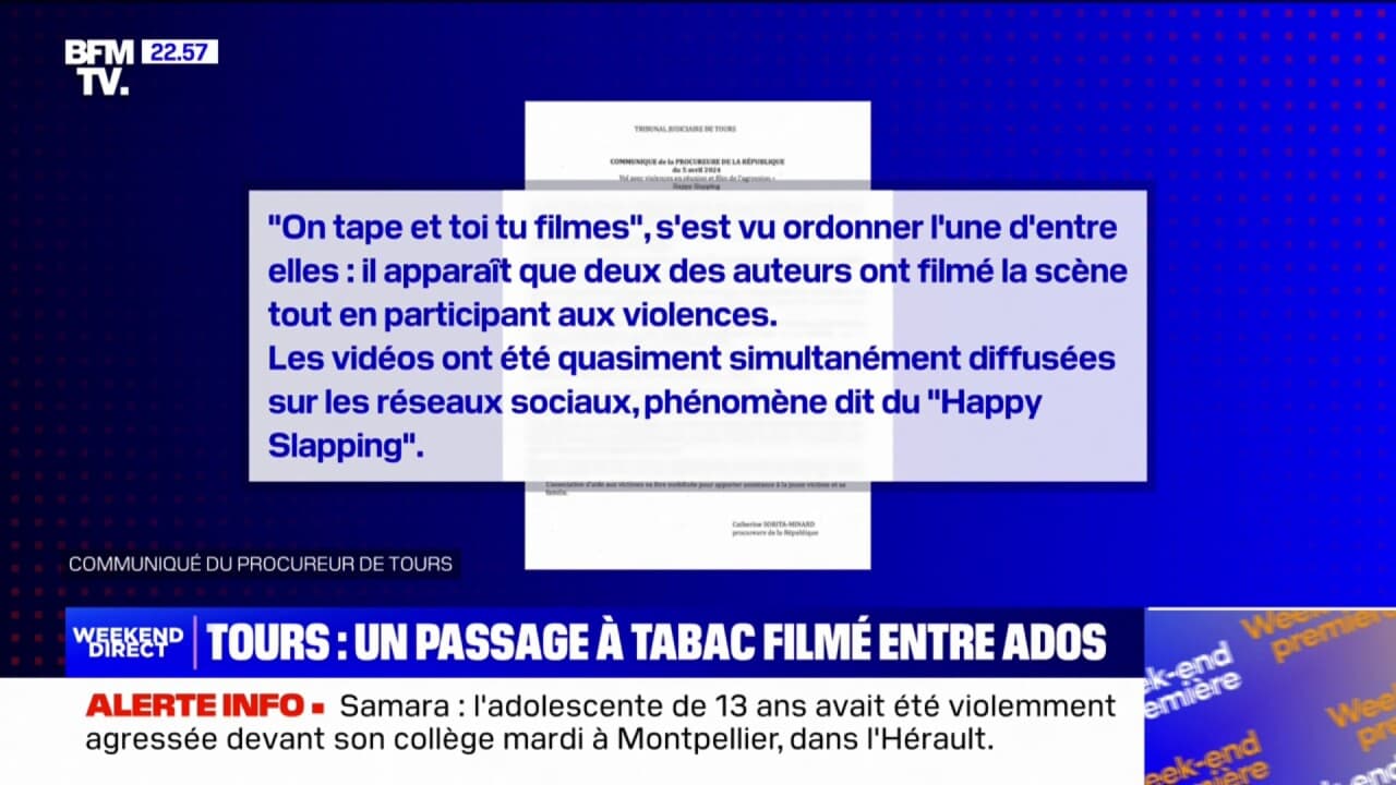 "On tape et toi tu filmes": cinq jeunes filles passent à tabac une ...