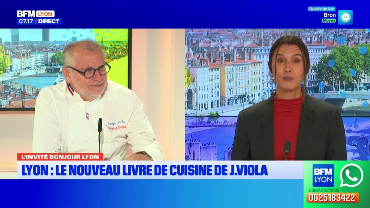 Lyon: le nouveau livre de cuisine du chef Joseph Viola