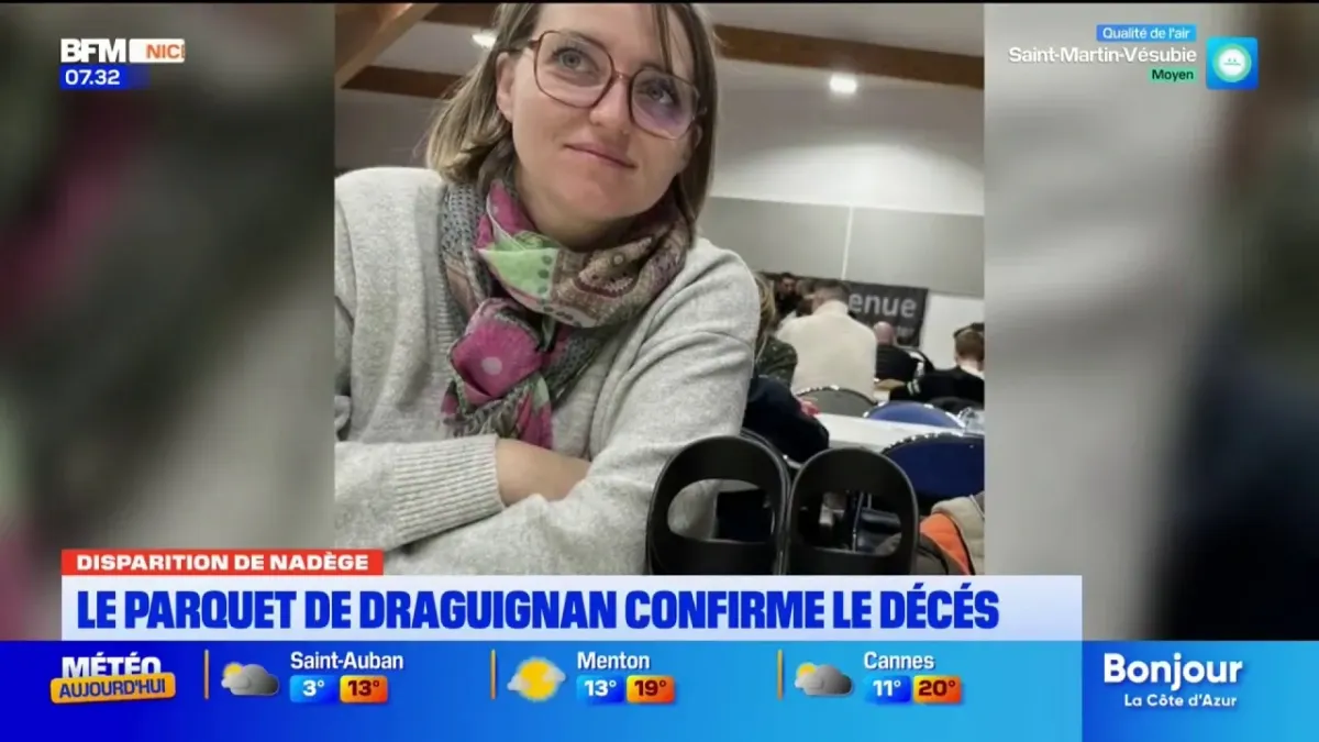 Disparition de Nadège dans le Var : le parquet de Draguignan confirme ...