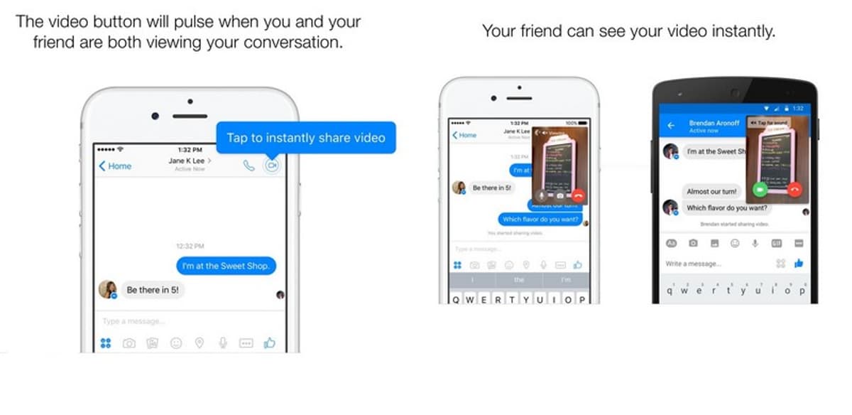 Facebook facilite l'usage de la vidéo dans Messenger