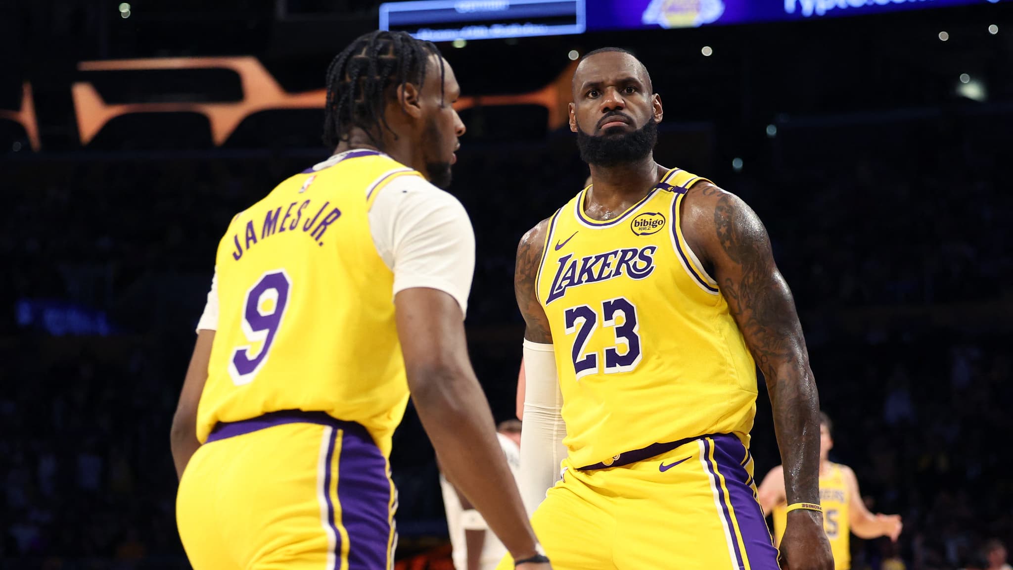 LeBron et Bronny James ont joué ensemble, premier duo père-fils de l ...