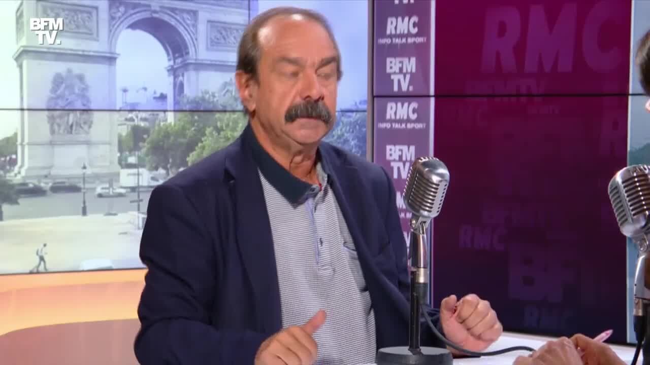 Philippe Martinez face à Apolline de Malherbe en direct - 13/07