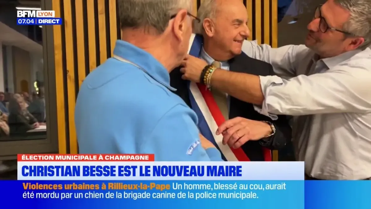 Christian Besse (DVD) est le nouveau maire de Champagne-au-Mont-d'Or