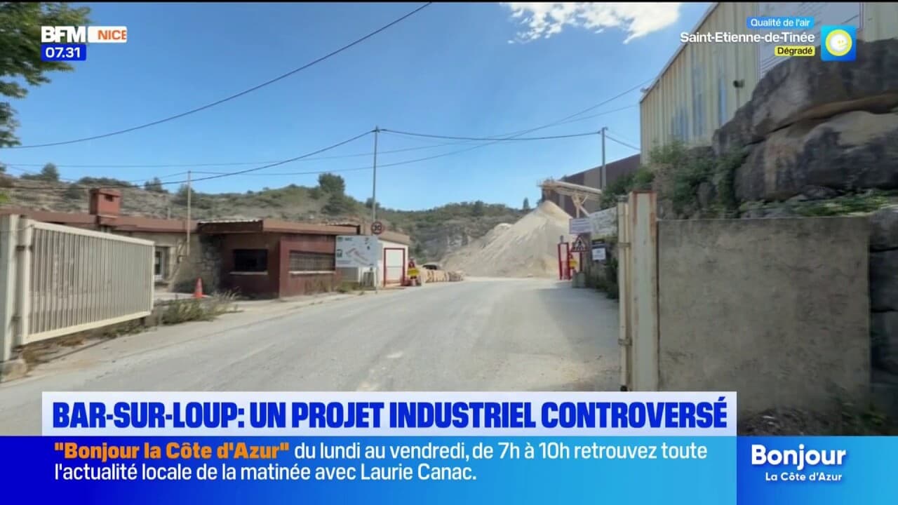 Au Bar-sur-Loup, le projet d'une usine de production de béton crée la ...