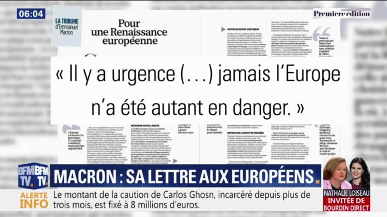 Que dit la lettre d'Emmanuel Macron aux Européens