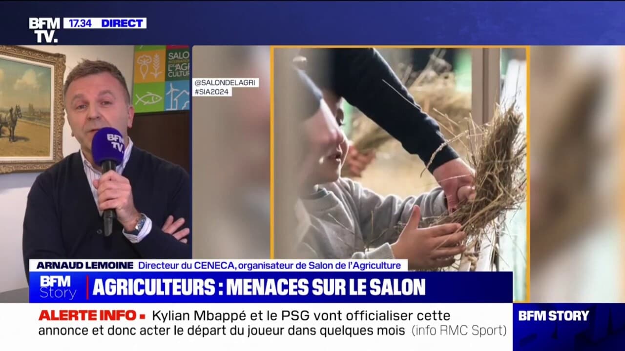 Arnaud Lemoine, organisateur du Salon de l'agriculture, indique qu'une ...