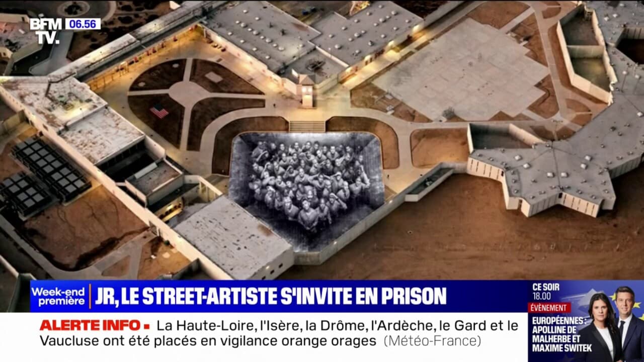 Le street-artiste JR a mené un projet artistique de collage dans l'une ...