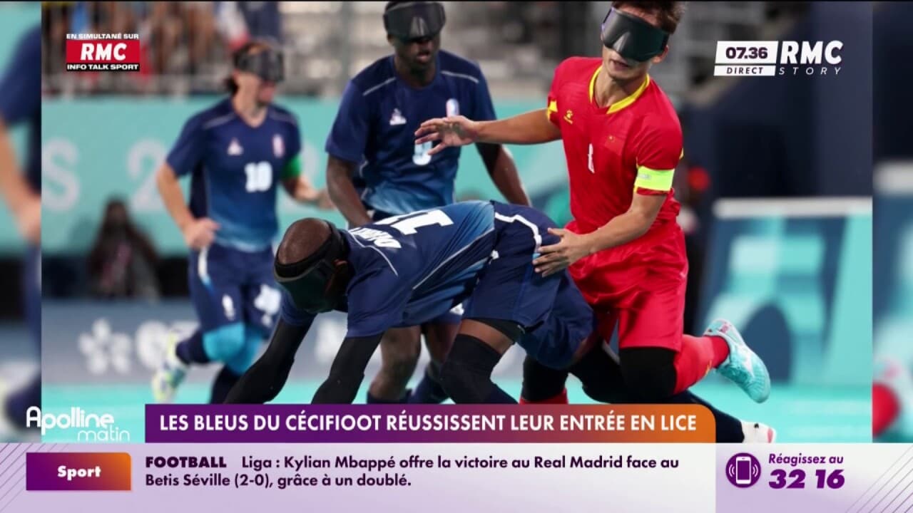 Les bleus du cécifoot réussissent leur entrée en lice