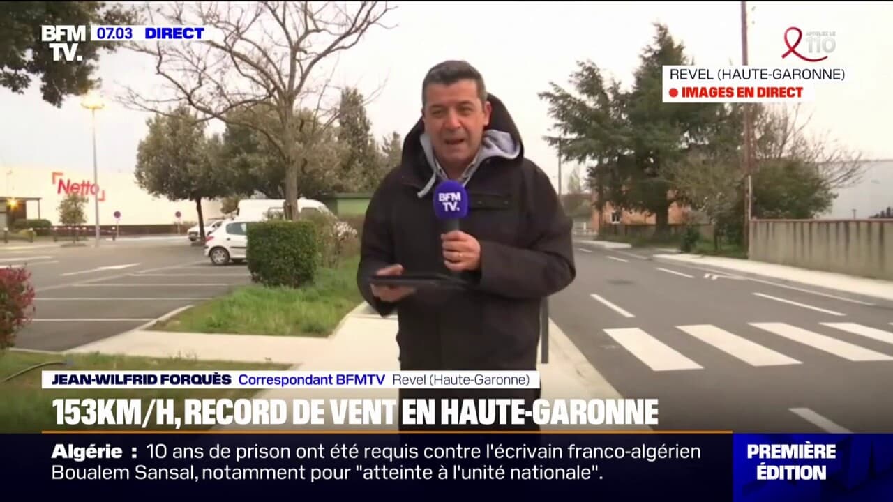 Vent: la Haute-Garonne touchée par des rafales allant jusqu’à 153 km/h