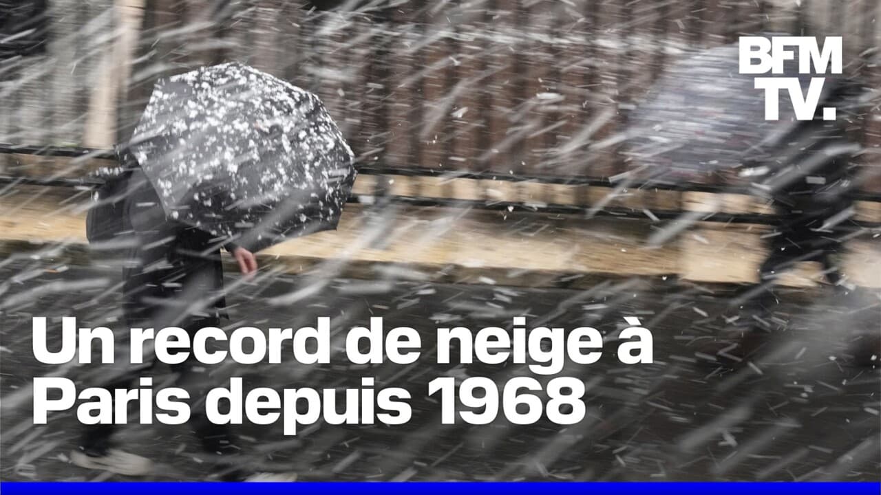 Il n’avait pas autant neigé en novembre à Paris depuis 1968