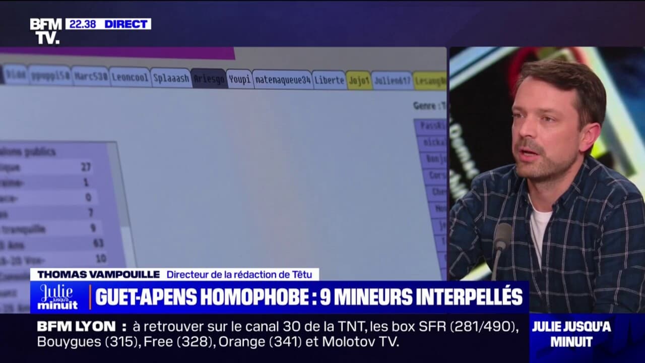 Guet-apens homophobes: "Un phénomène que l'on connaît depuis 30 ans", indique Thomas Vampouille ...