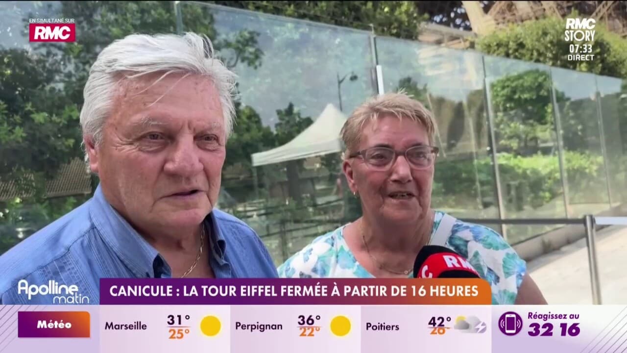 Canicule : la Tour Eiffel fermée à partir de 16h