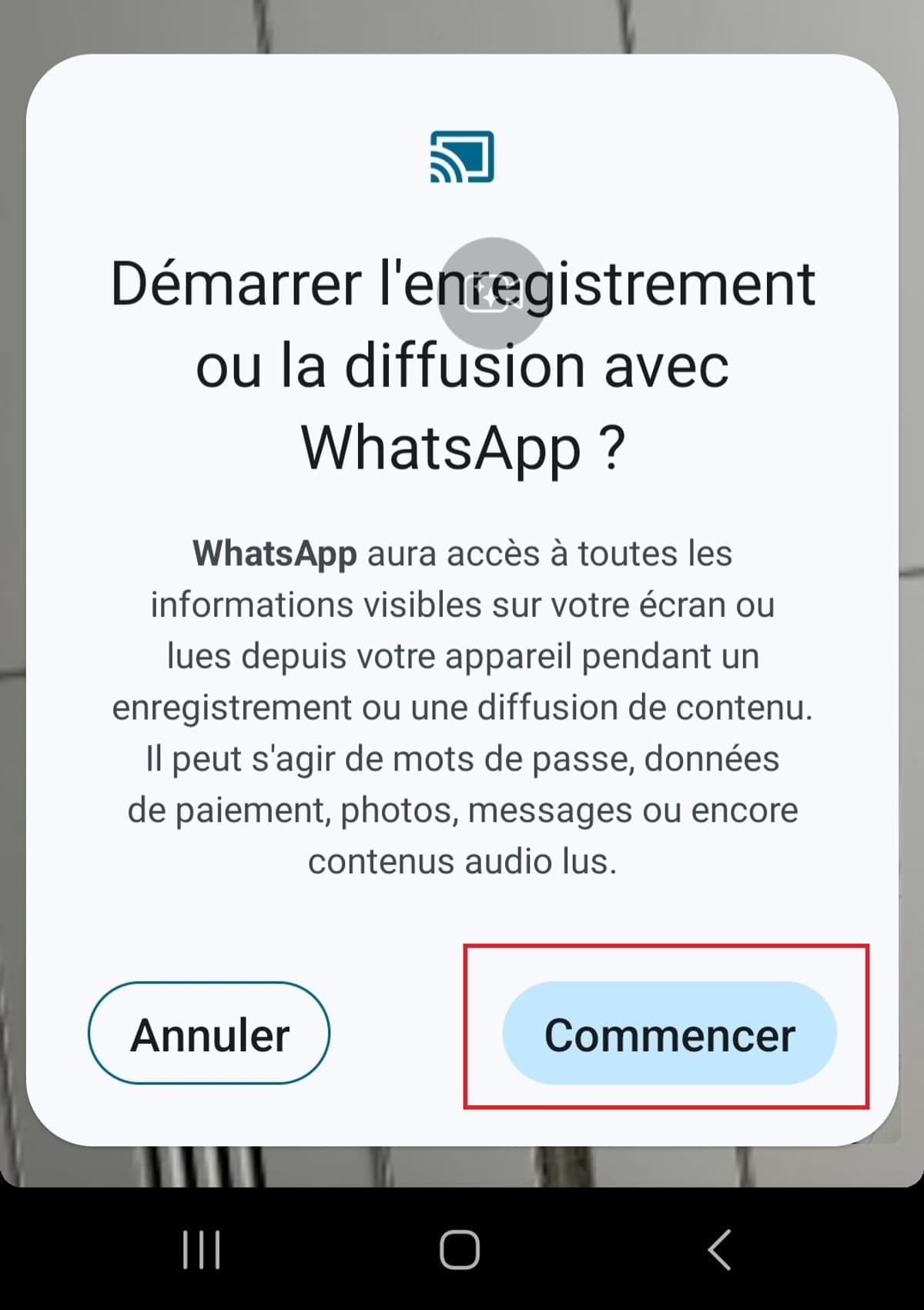 WhatsApp: voici comment partager le contenu de votre écran pendant un ...