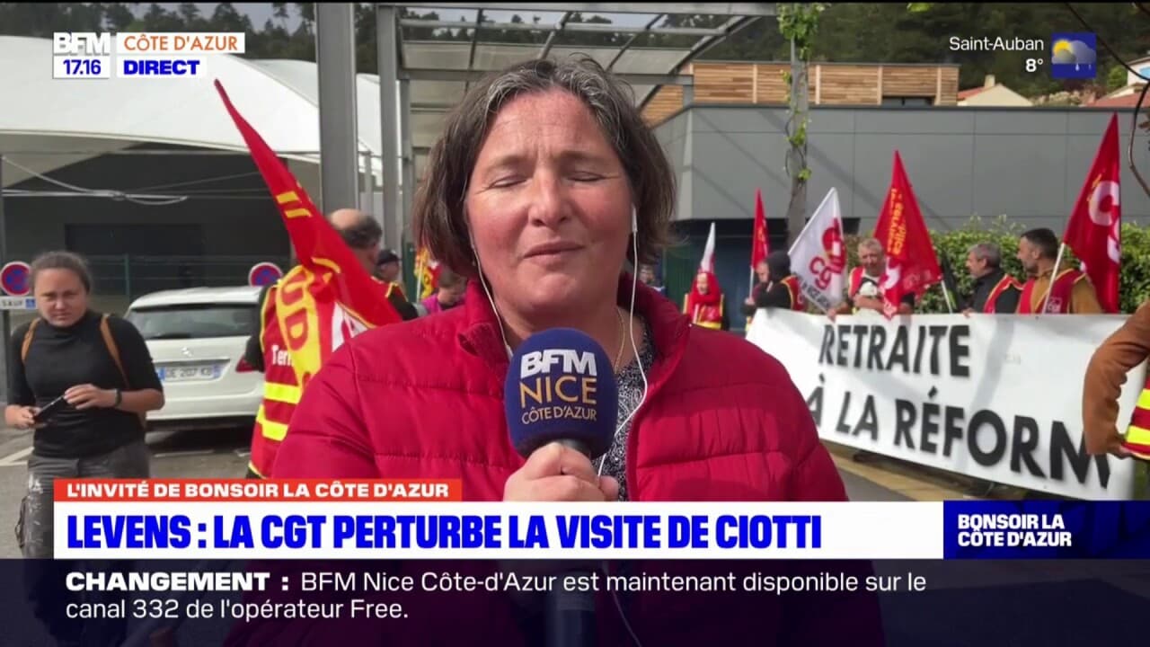 A Levens, la CGT perturbe la visite d'Eric Ciotti