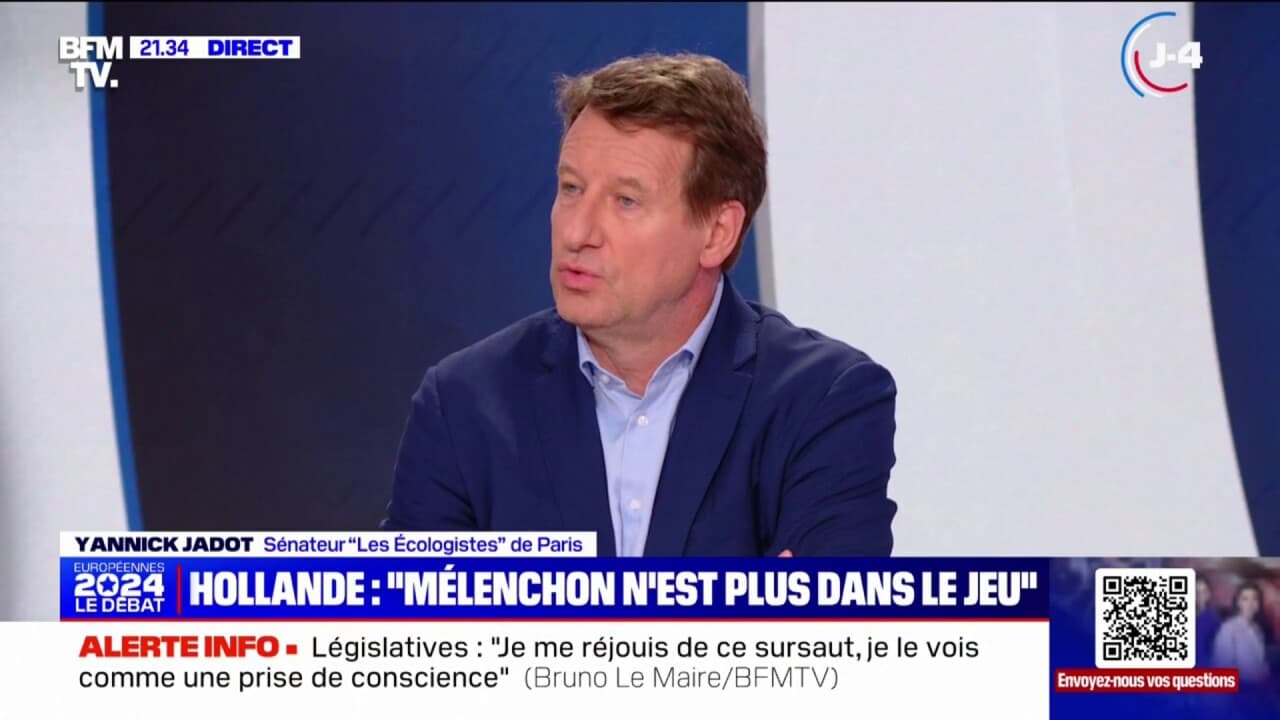 Yannick Jadot, sénateur "Les Écologistes" de Paris: "Jean-Luc Mélenchon ...