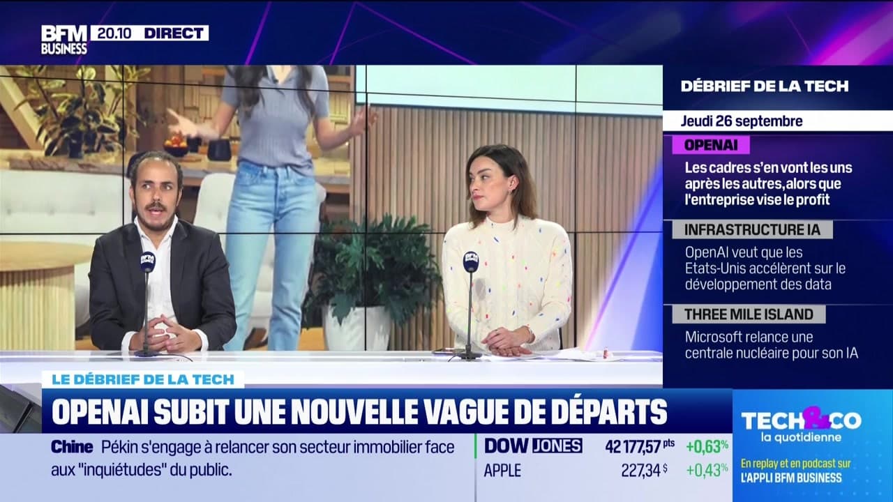 OpenAI subit une nouvelle vague de départs - 26/09