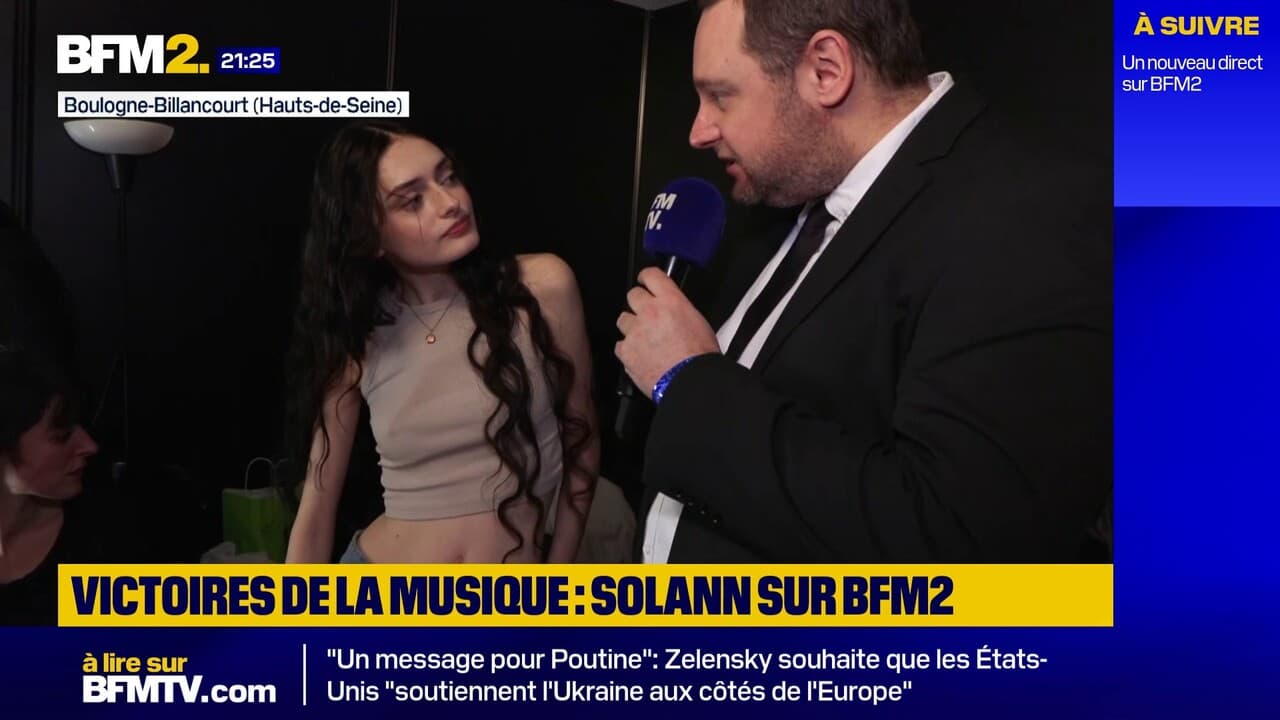 Victoires de la musique: nommée trois fois, Solann est "heureuse d'être là"
