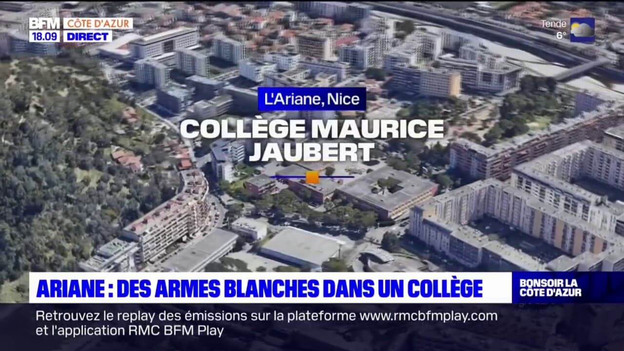 Nice: des armes blanches au collège Maurice Jaubert dans le quartier de ...