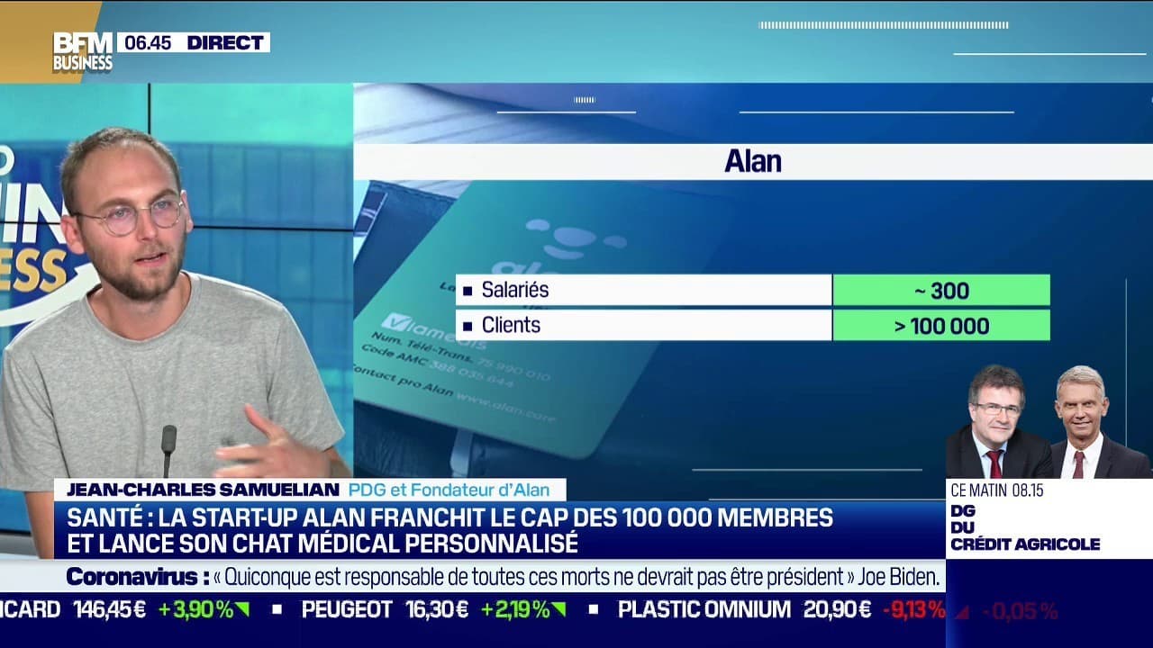 Jean-Charles Samuelian (Alan): "Avoir un médecin dans sa poche qui nous ...