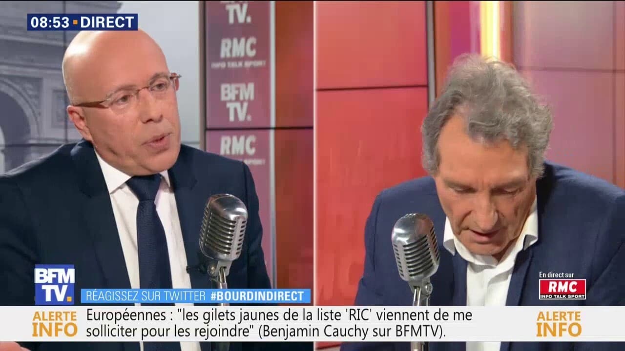 Éric Ciotti: "Non, je ne dirais pas la même chose, je vois plutôt un ...