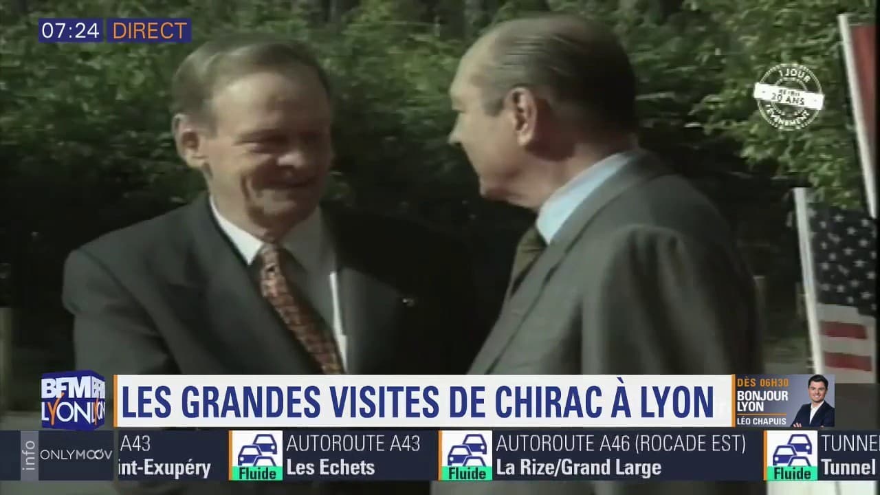 G7, Vaulx-en-Velin, Jean-Paul II... les grandes visites de Jacques ...