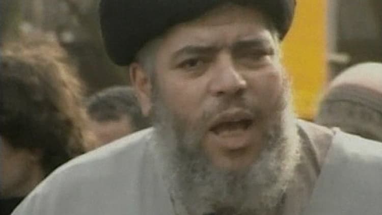 Première comparution d'Abou Hamza, à New York