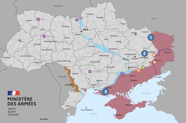 CARTES. Un an de guerre en Ukraine: comment la situation a évolué sur ...