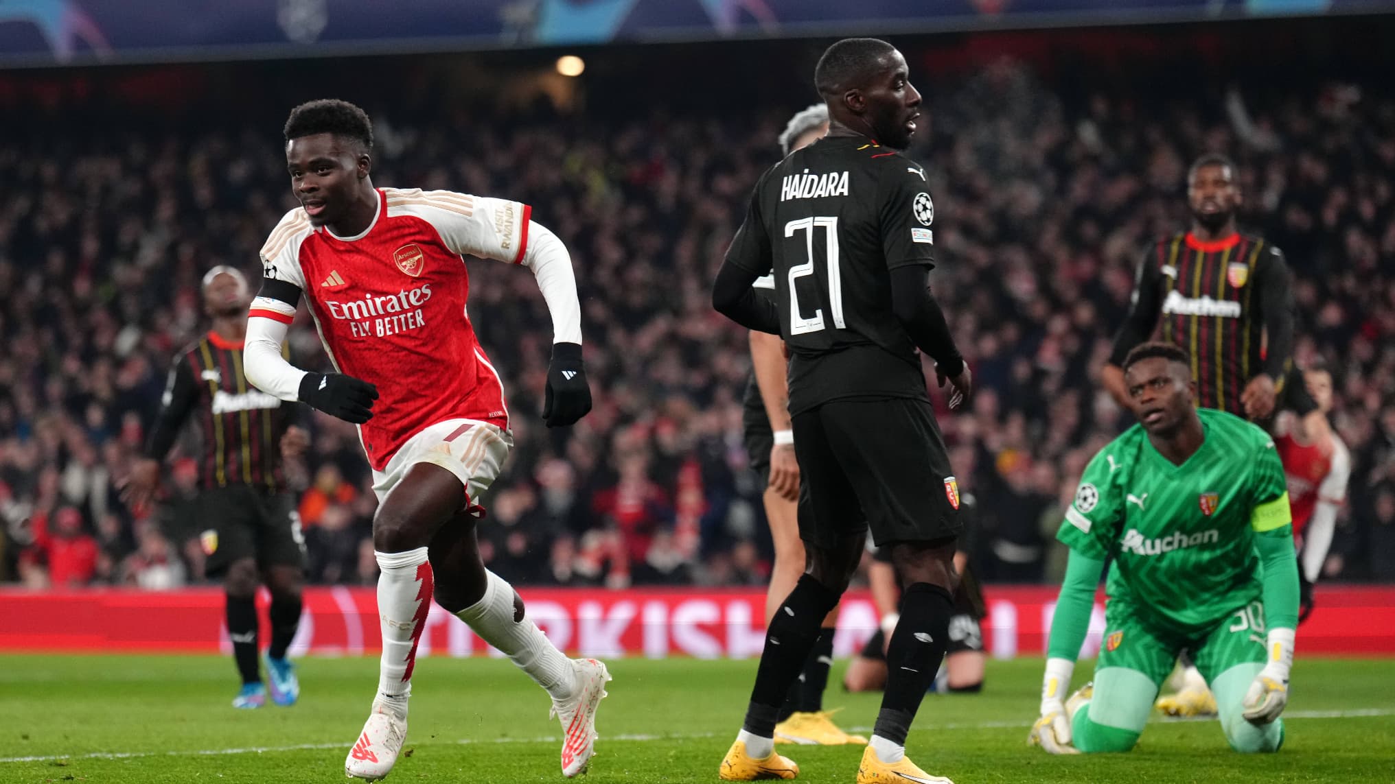 Arsenal-Lens: les Sang et Or éliminés de la Ligue des champions après ...