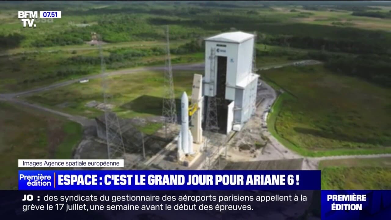 Espace: avec quatre ans de retard, le vol inaugural d'Ariane 6 est ... Espace: avec quatre ans de retard, le vol inaugural d'Ariane 6 est ...