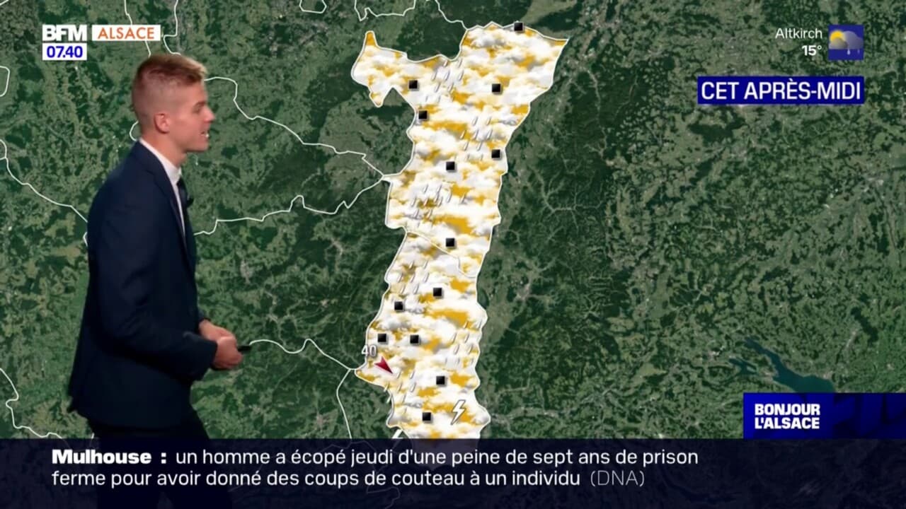 Météo Alsace: un vendredi pluvieux, jusqu'à 20°C à Strasbourg et 21°C à ...