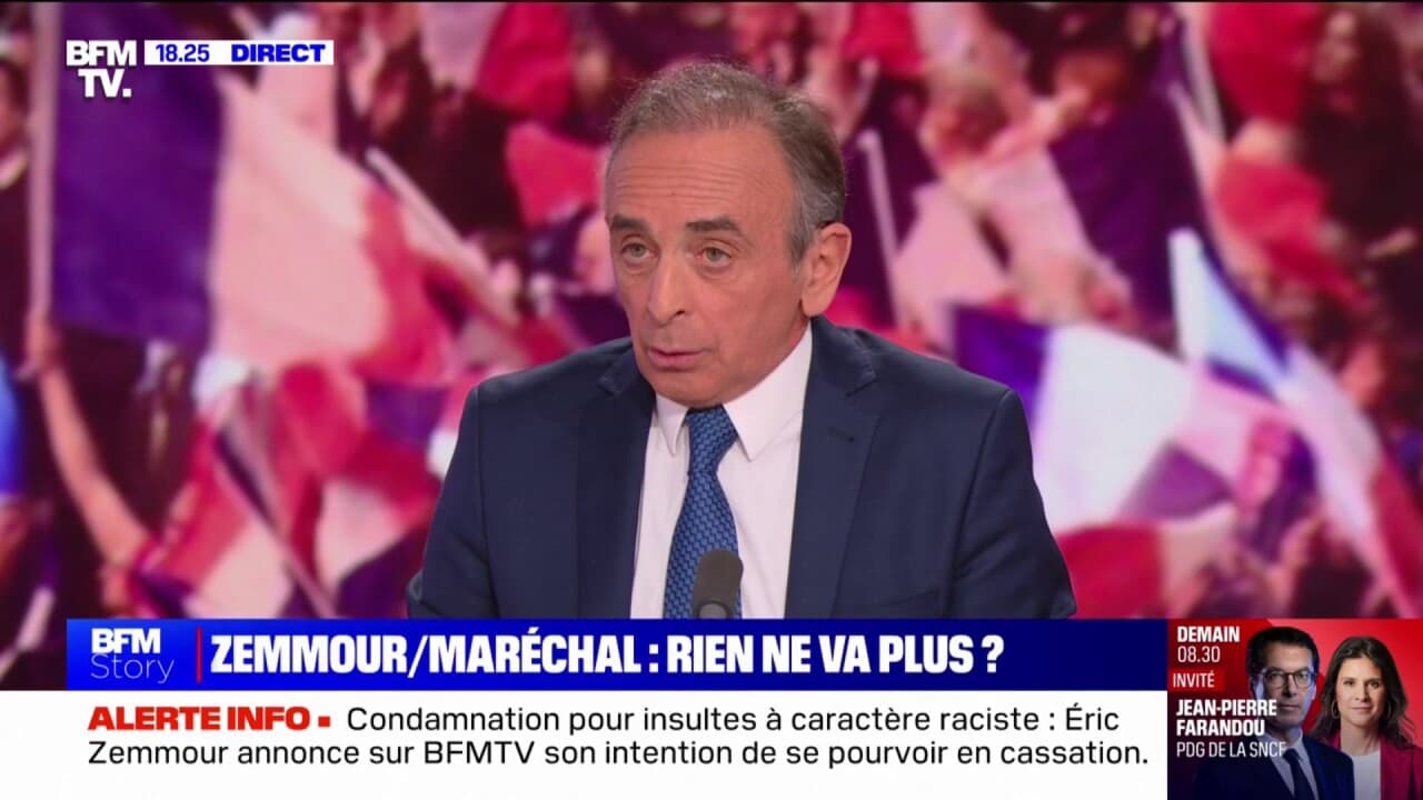 Éric Zemmour (Reconquête!): "Marion Maréchal a toute l'autonomie qu ...
