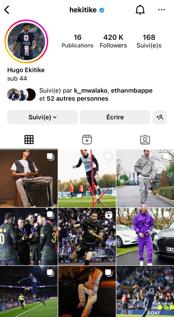 PSG: "sub 44", Ekitike change sa bio Instagram... frustré par son temps ...