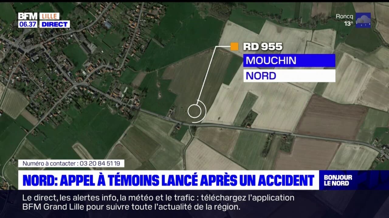 Nord: un appel à témoins lancé après un accident Nord: un appel à témoins lancé après un accident
