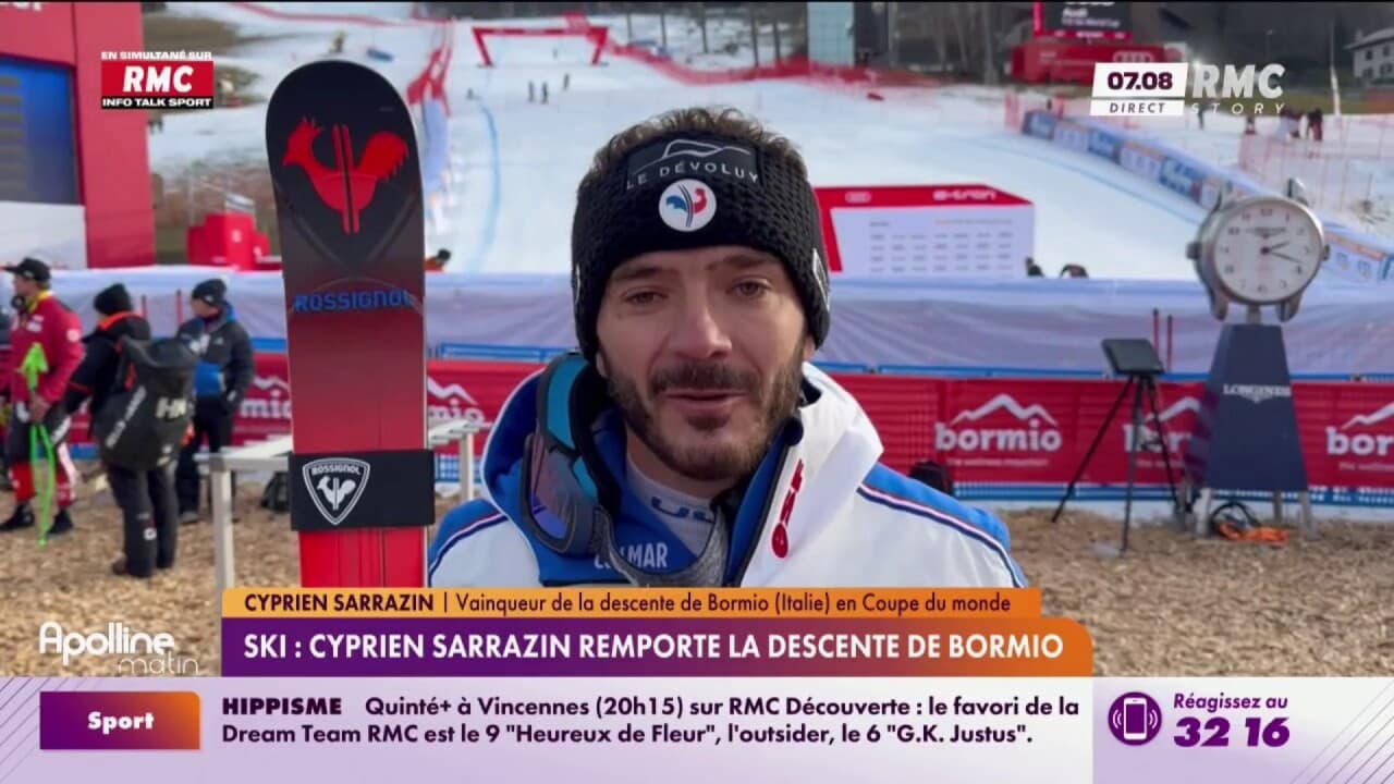 Ski : Cyprien Sarrazin remporte la descente de Bormio