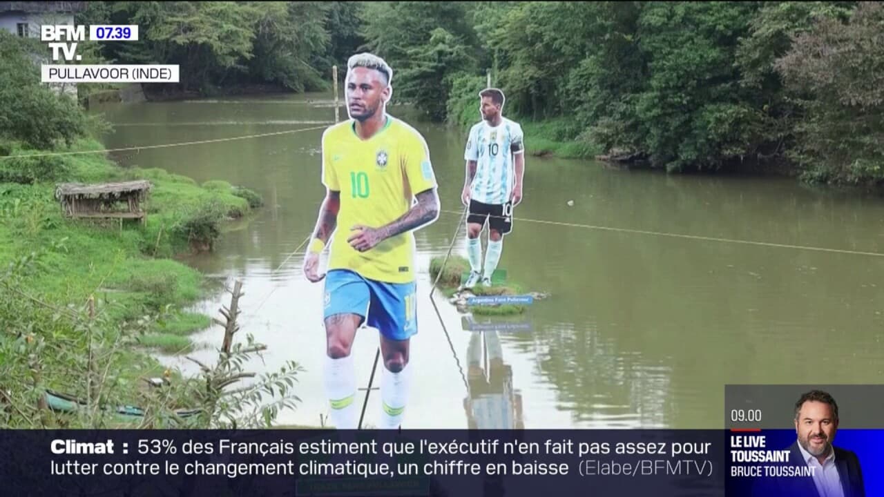 Le choix d'Angèle - En Inde, des portraits géants de Neymar et Lionel ...