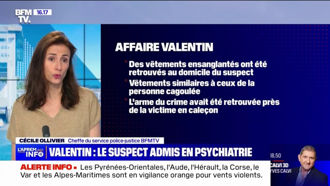 Affaire Valentin: le suspect connaissait la victime Affaire Valentin: le suspect connaissait la victime